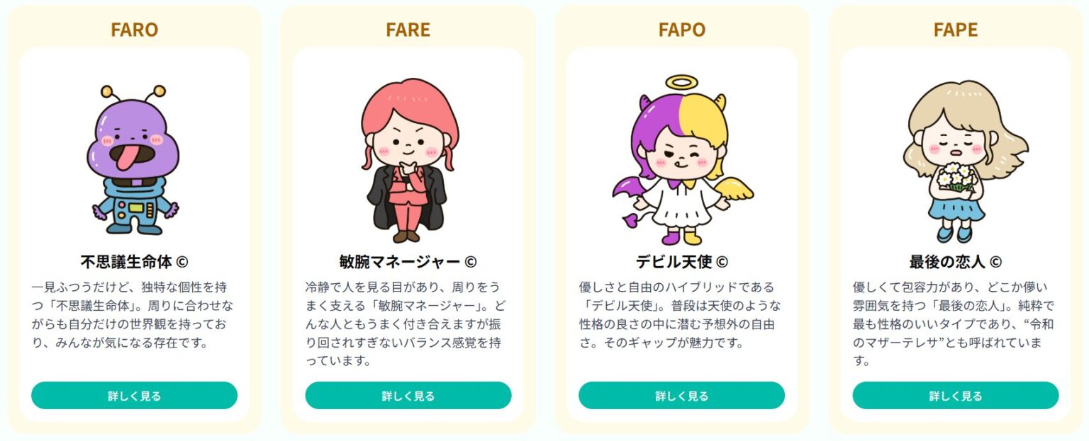 LoveType16はどうやる？診断のやり方や診断結果の種類を一覧で紹介！ | オレンジcafe